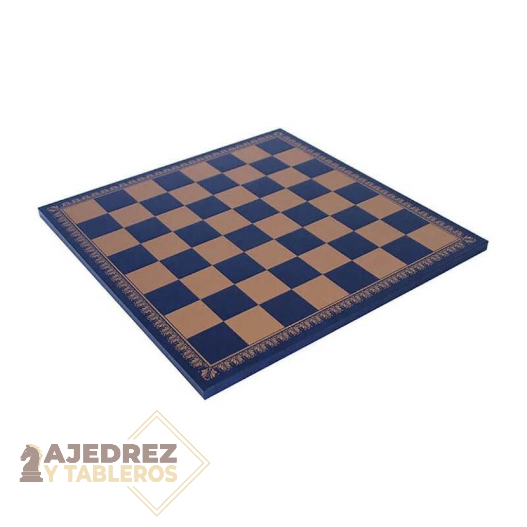 Tablero De Ajedrez De Plástico Plegable Nº6 Azul/Blanco • Ajedrez Y Tableros